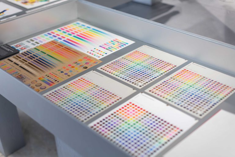 Mix Colour Chart + Gradient Chart For Riso / 3C Neon Wrapping Paper ...